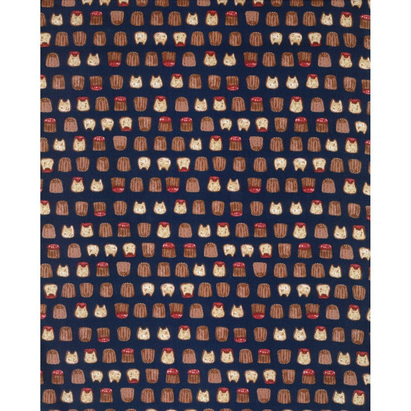 Animal Bread Cat Canelé in Navy | Oxford Cotton – Bee Handmade