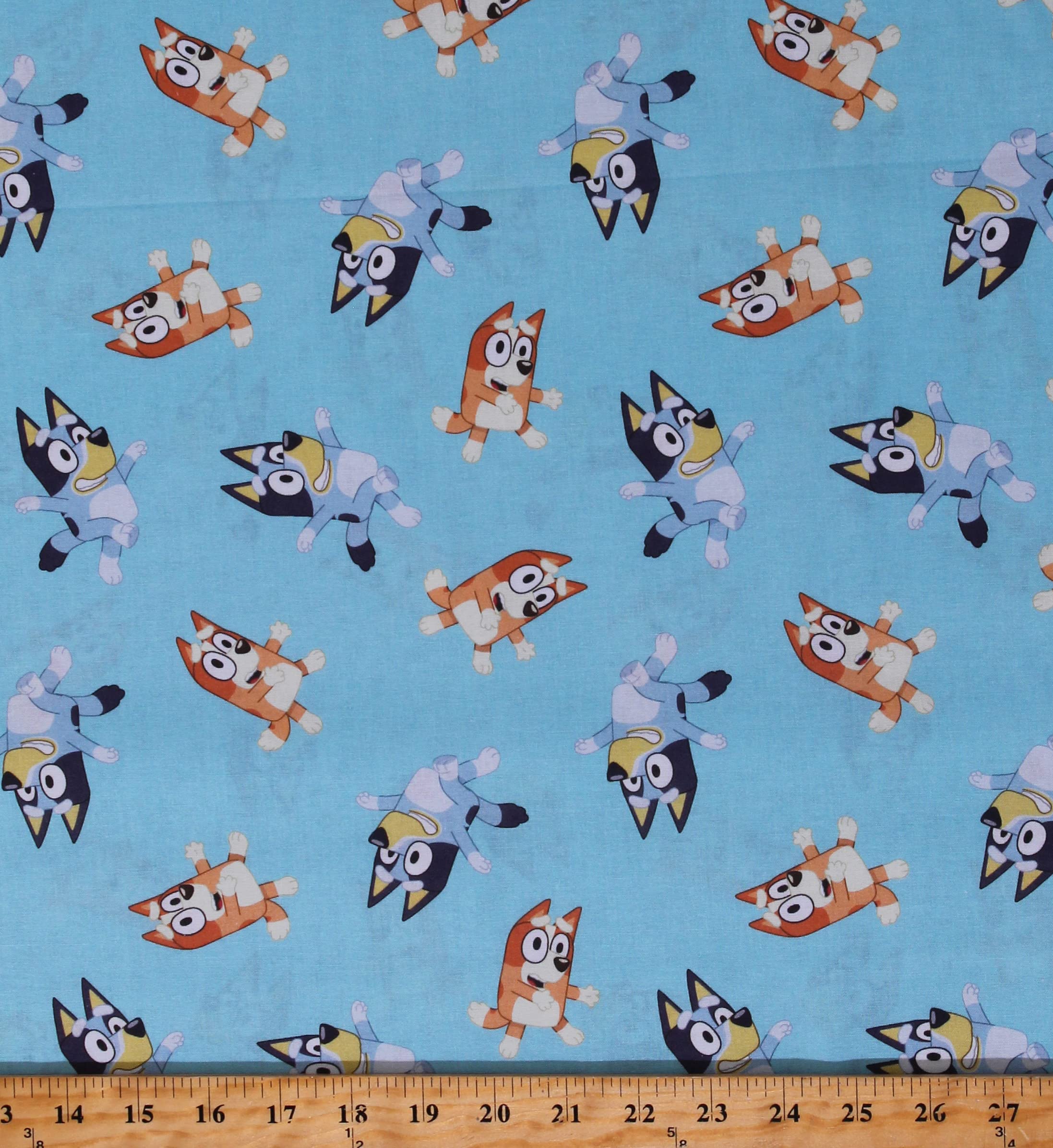 Bluey in Blue | Quilting Cotton – Bee Handmade