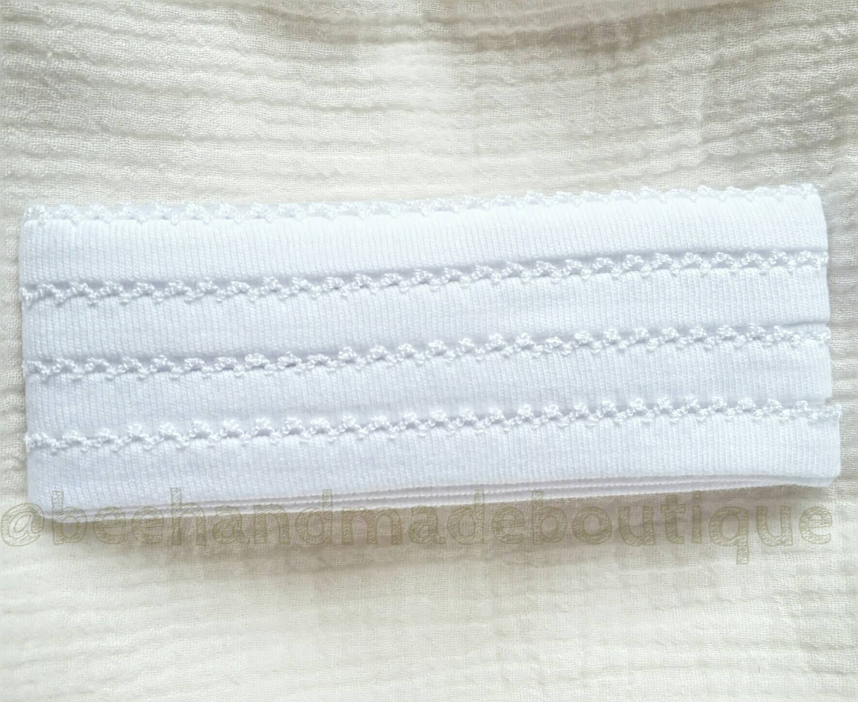 Knit Bias Tape - White – Bee Handmade